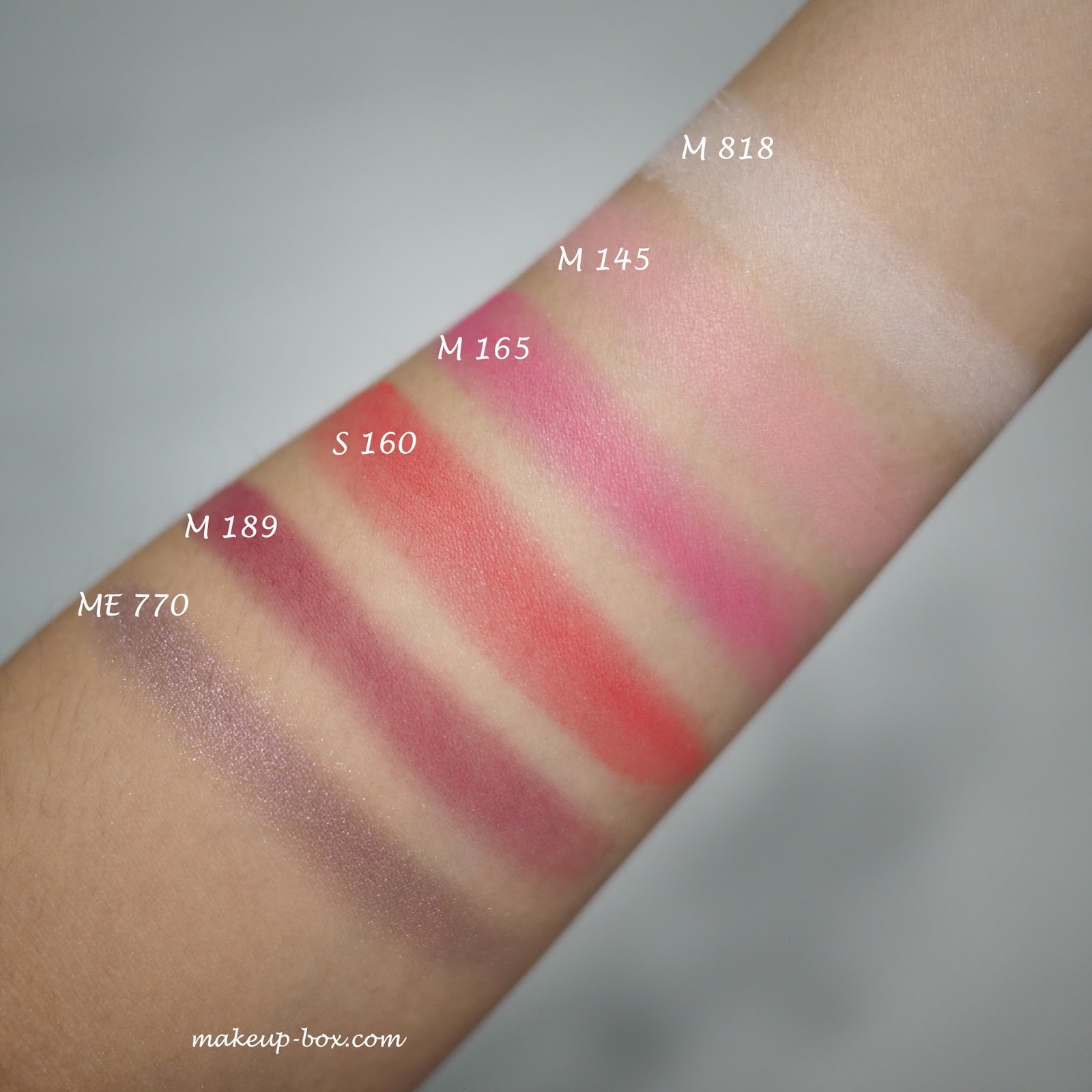 The Makeup Box: Shu Uemura Color Atelier Eye Shadow Swatches and Review