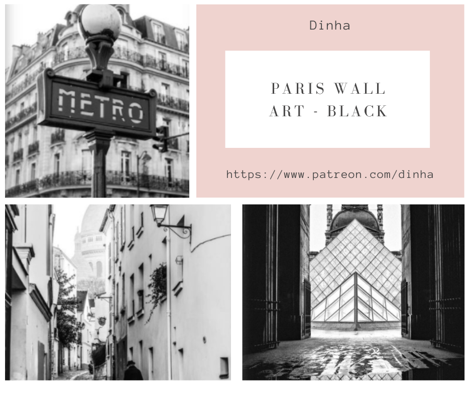 Paris Wall Art by Dinha - 16 Textures - Dinha