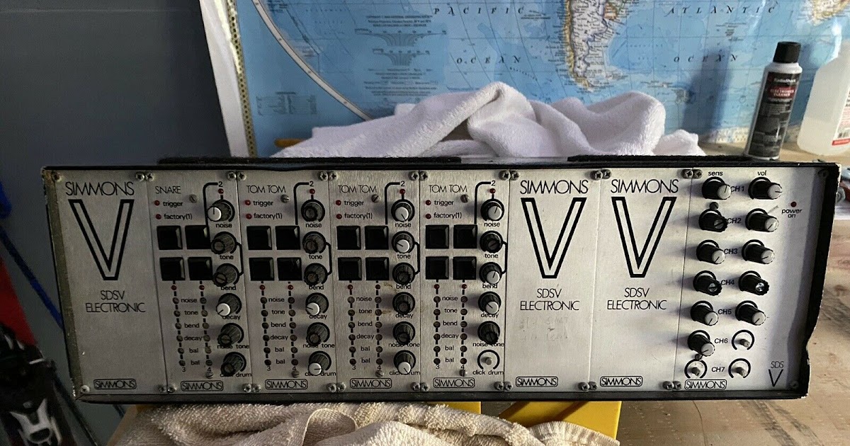 MATRIXSYNTH: Simmons SDSV Modular Drum Synthesizer SN 002607