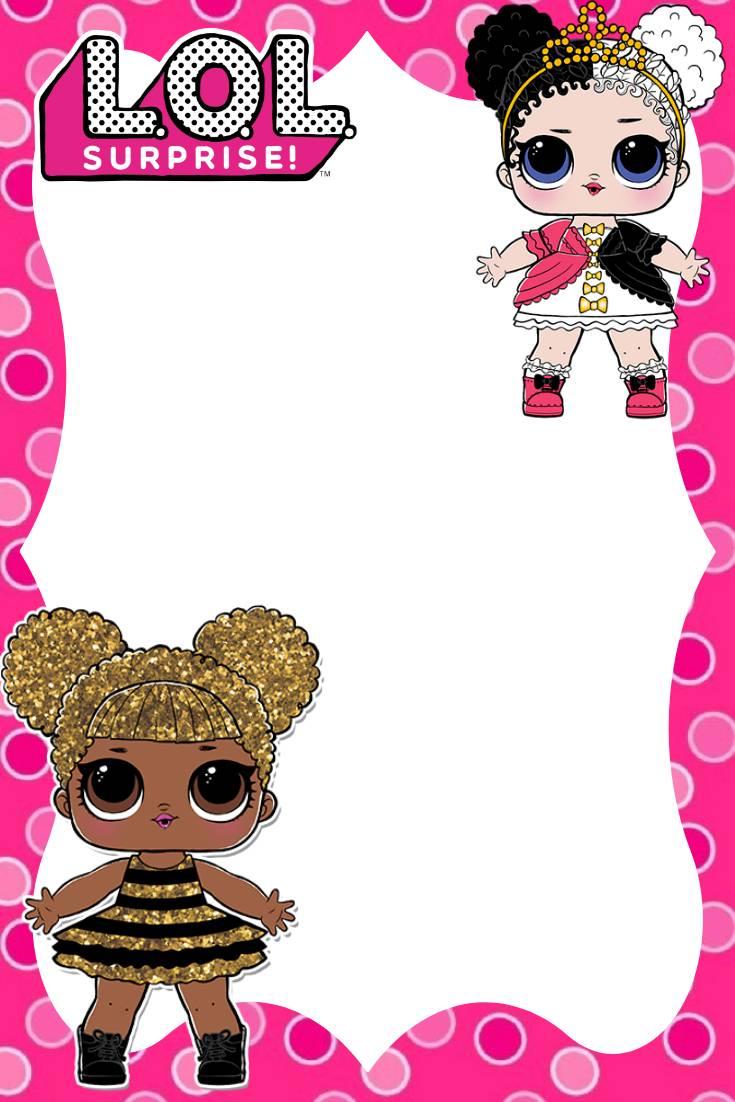 Mamá Decoradora: Plantillas tarjeta de invitación Lol Surprise