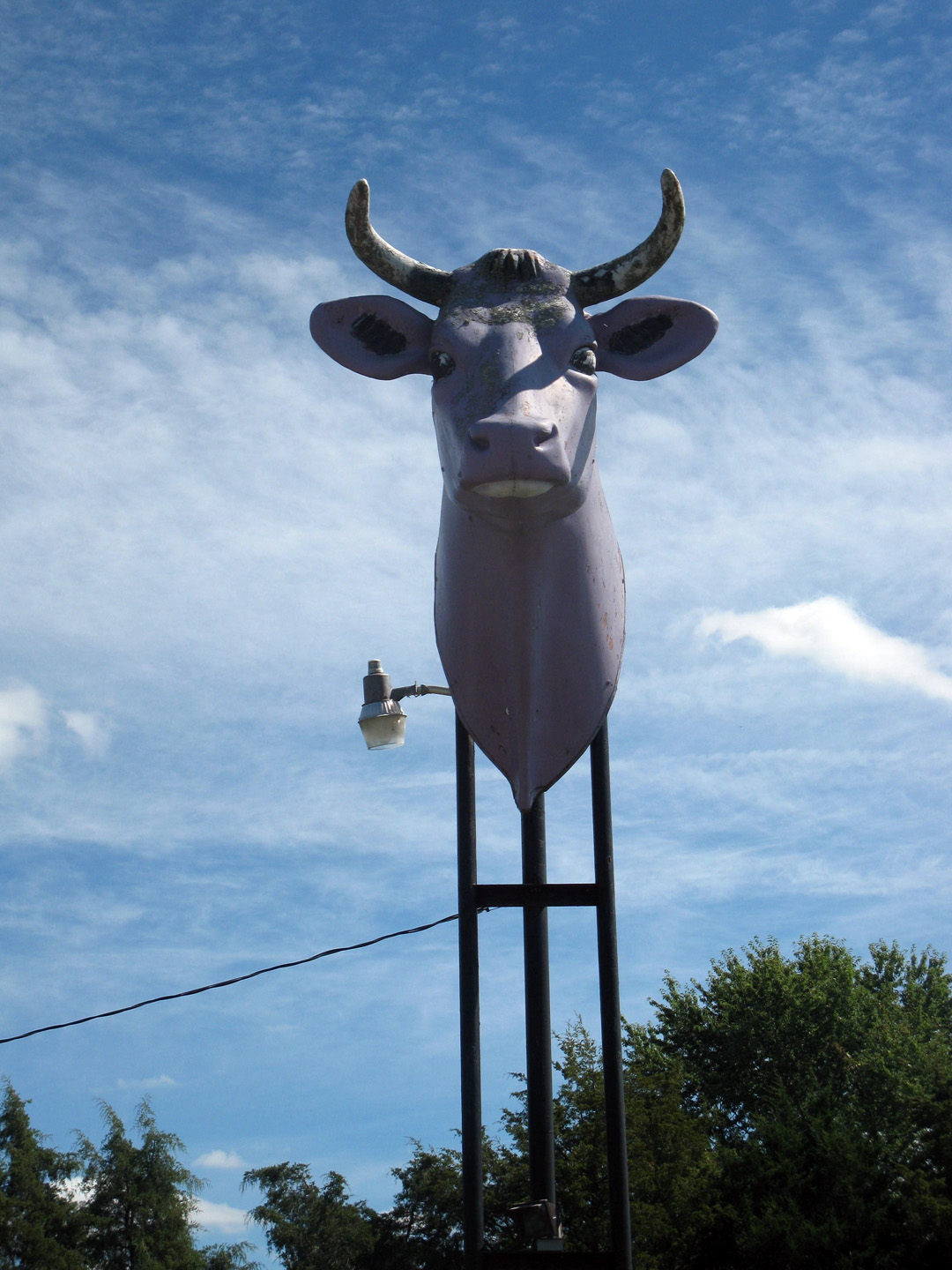 Eccentric Roadside: Udder delight: The Purple Cow of Dooms, Virginia