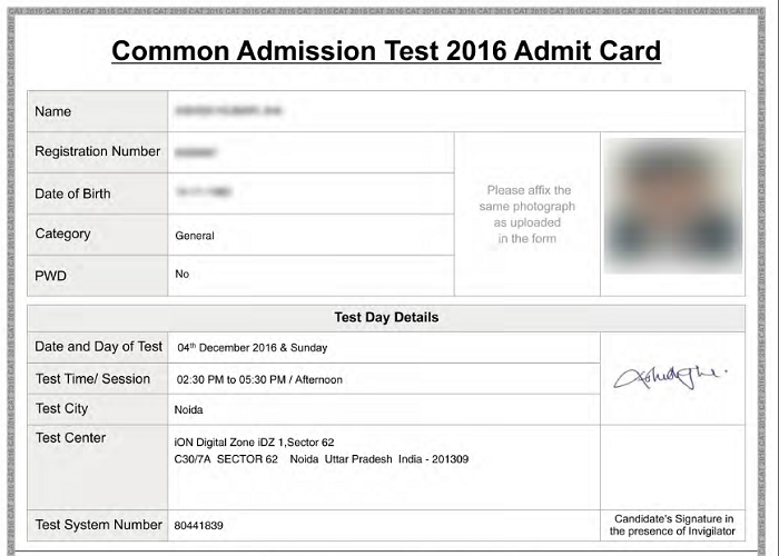 What to Carry with CAT 2016 Admit Card