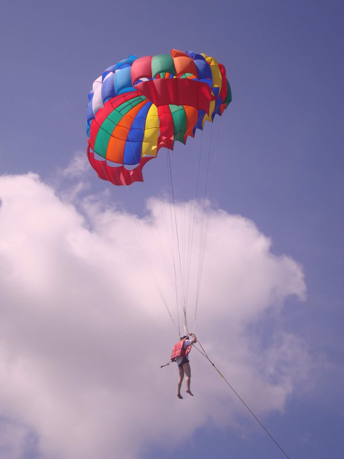 Para-shoot experience at Pathaya beach, Thailand