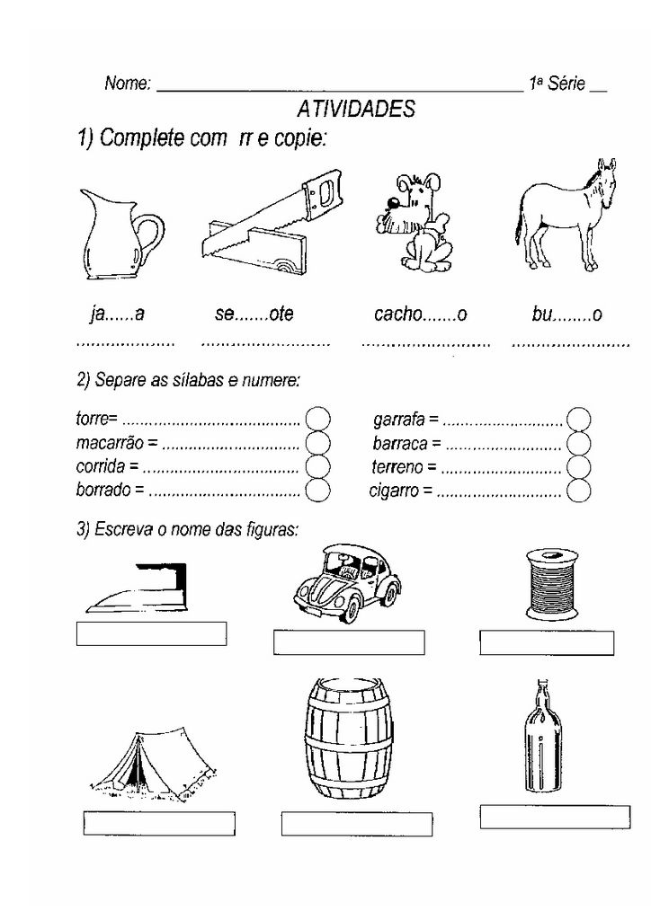 Atividades com RR! - ESPAÇO EDUCAR