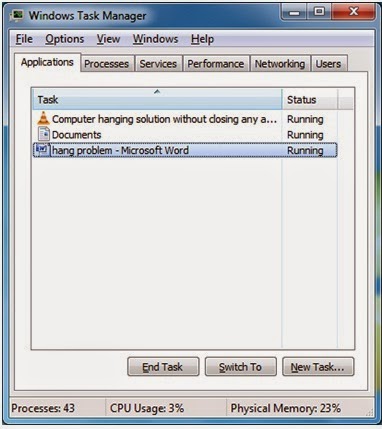 HOW TO SOLVING THE PC HANGING PROBLEMS