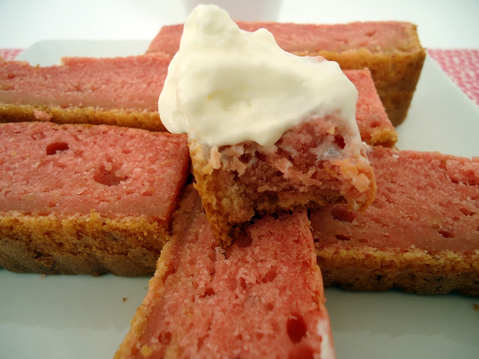 galletanas: Bizcocho de fresas ó Pink Cake