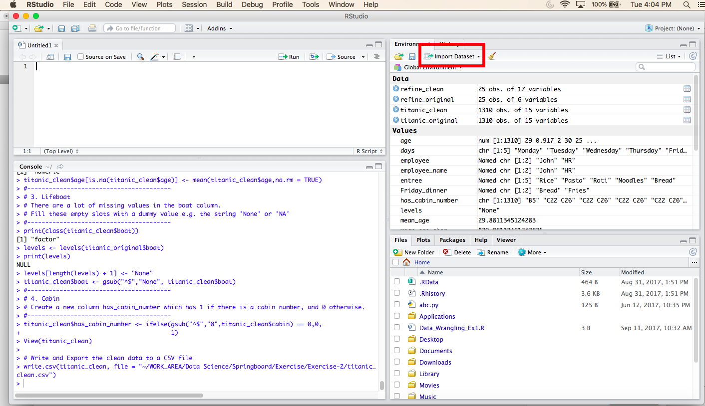 Import a CSV Data Set using RStudio - OindrilaSen
