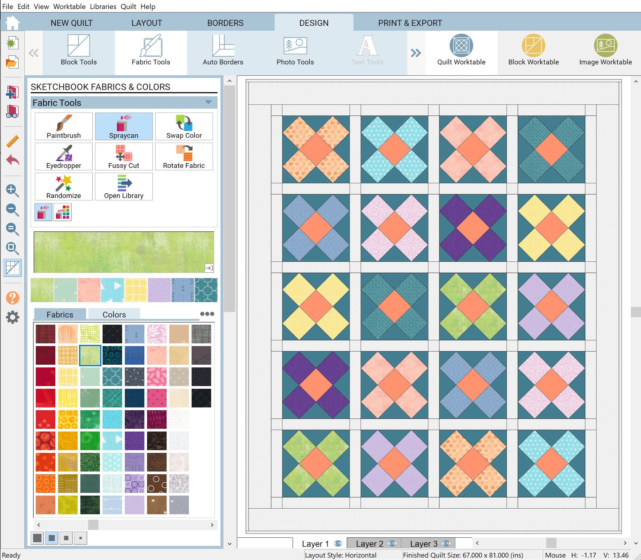 Pieced Just Sew: EQ8 - The Basics Part 1