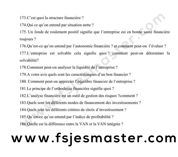 Exemple de questions posées en entretien oral pour les masters de ...