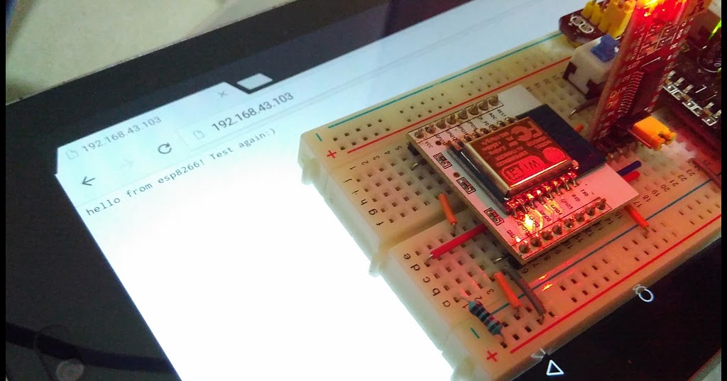 Arduino Er Simple Web Server Example Of Standalone Esp8266esp 12 Wifi Module