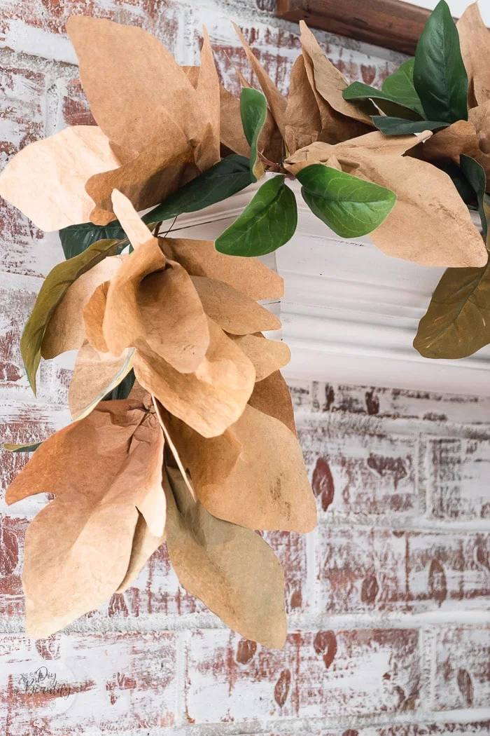 DIY Paper Bag Leaf Garland - DIY Beautify - Creating Beauty at Home