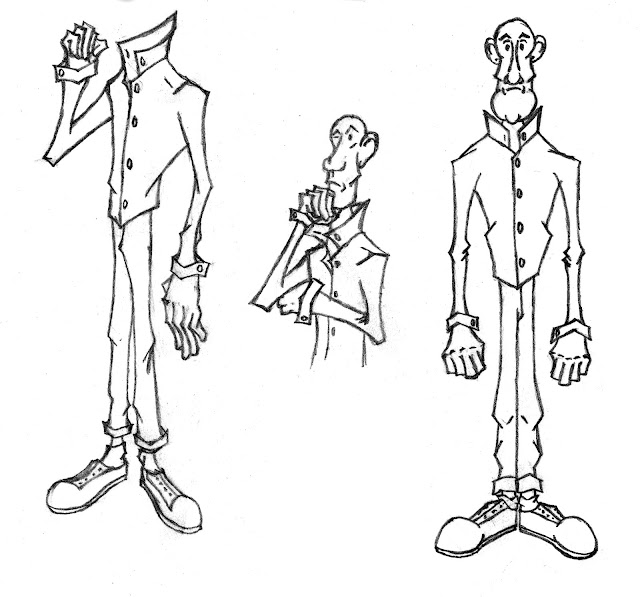MA Animation (Nicholas Mckay): BUTLER - Character Concepts