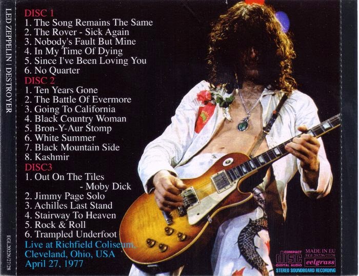 Led Zeppelin Bootlegs: Led Zeppelin - Destroyer (1977-04-27)(Eelgrass)FLAC