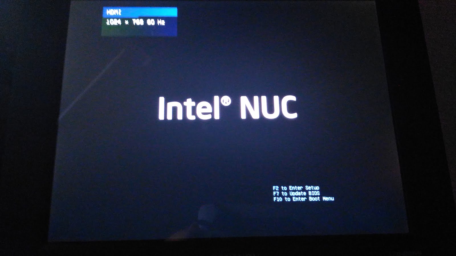 ばぐぶろぐ: 【NUC】ESXiマシンでIntel bios update(F7使用)