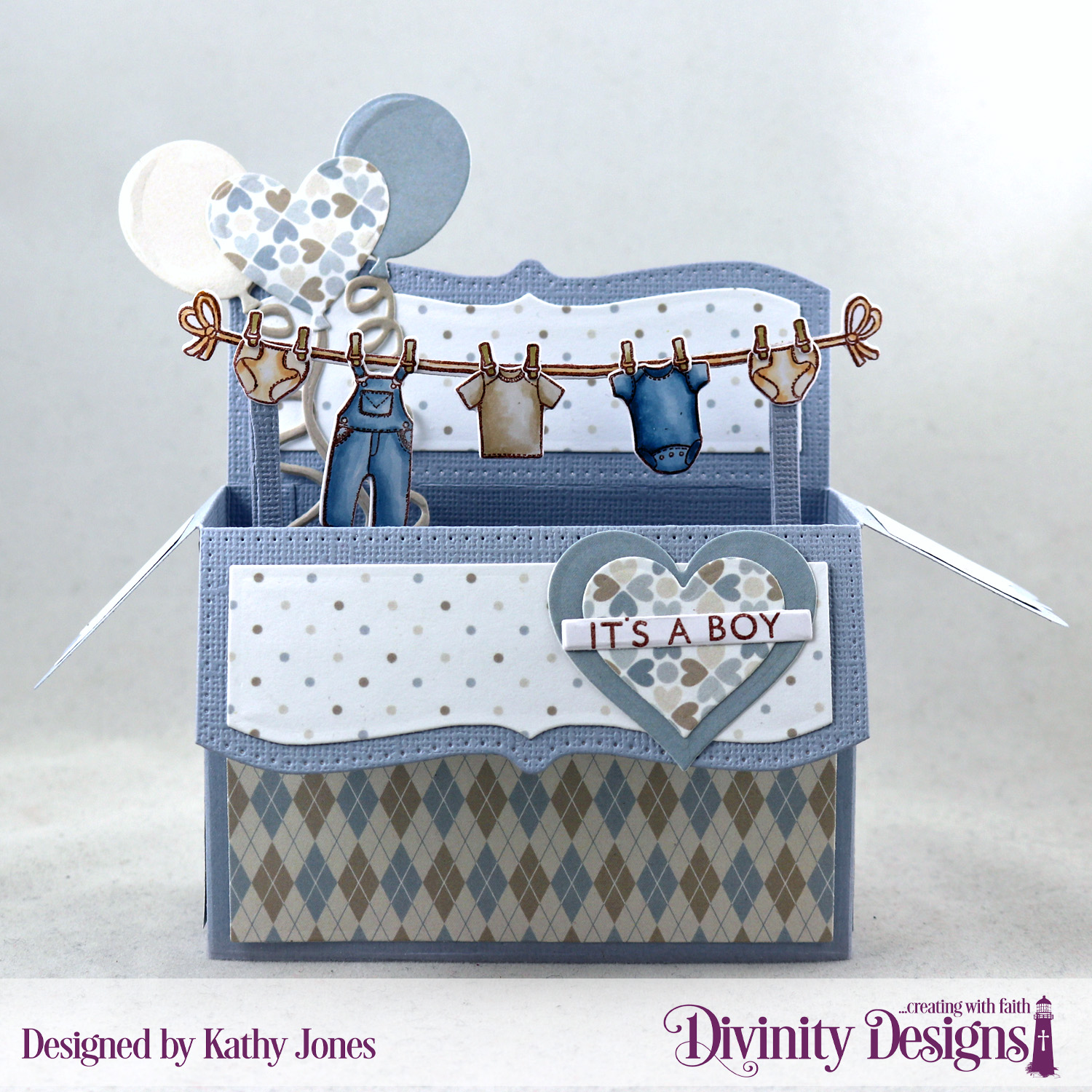 Inspired to Stamp: Baby Boy Surprise Box