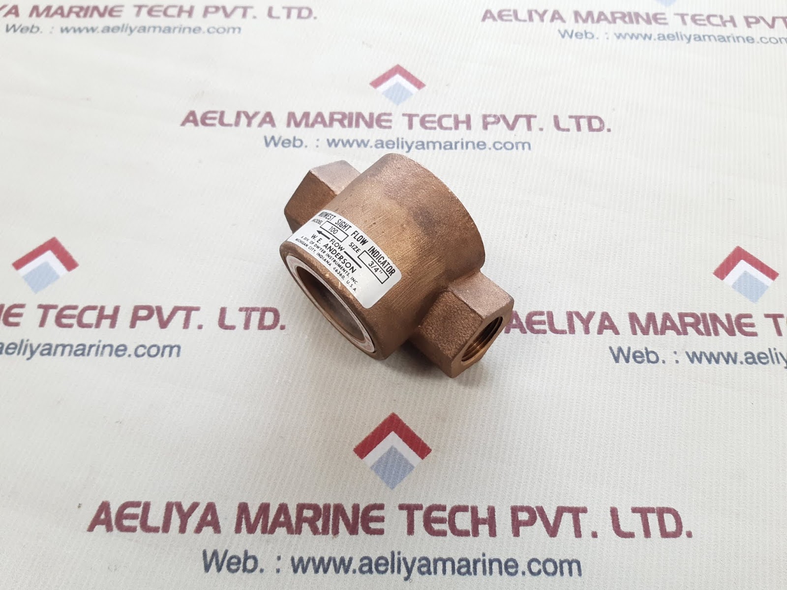 W.E.ANDERSON 100 SIZE 3/4'' MIDWEST SIGHT FLOW INDICATOR - Aeliya Marine