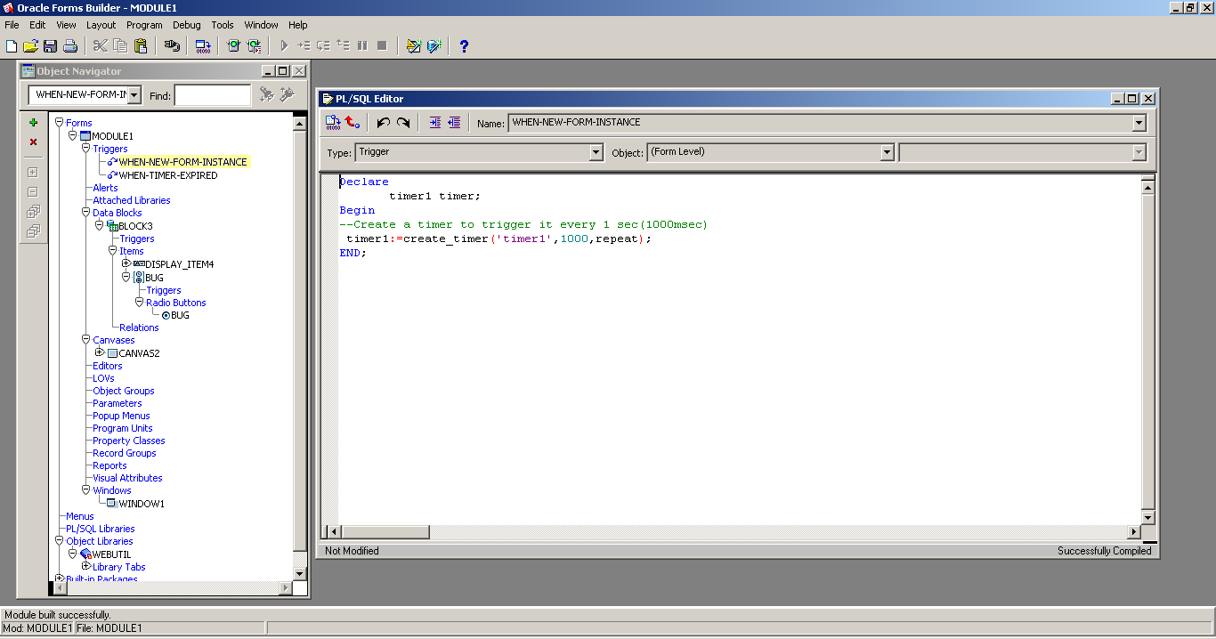 Hasan Jawaid: Oracle Forms: Use of Timer
