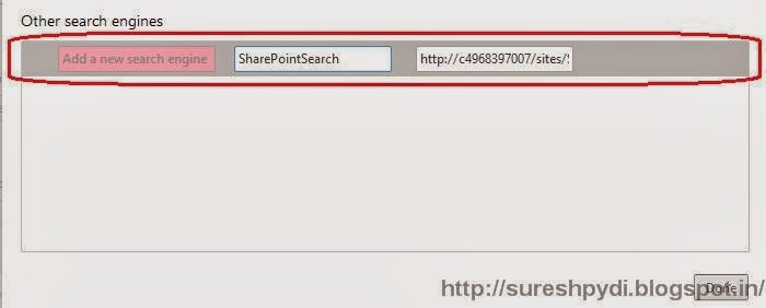 Create SharePoint 2013 custom search engine in Chrome - Things to share