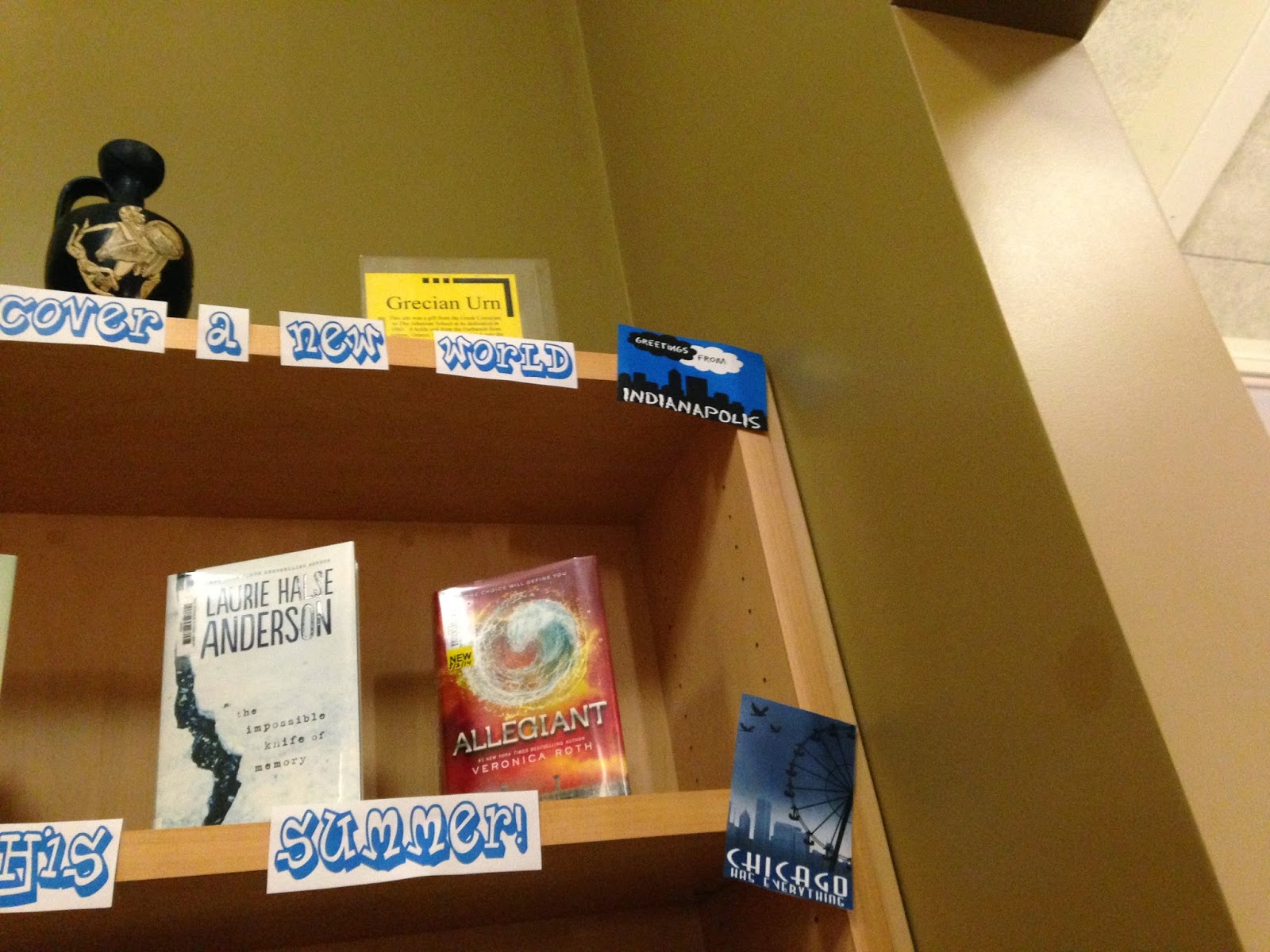 Librarian on Display: July: Postcard Summer Display