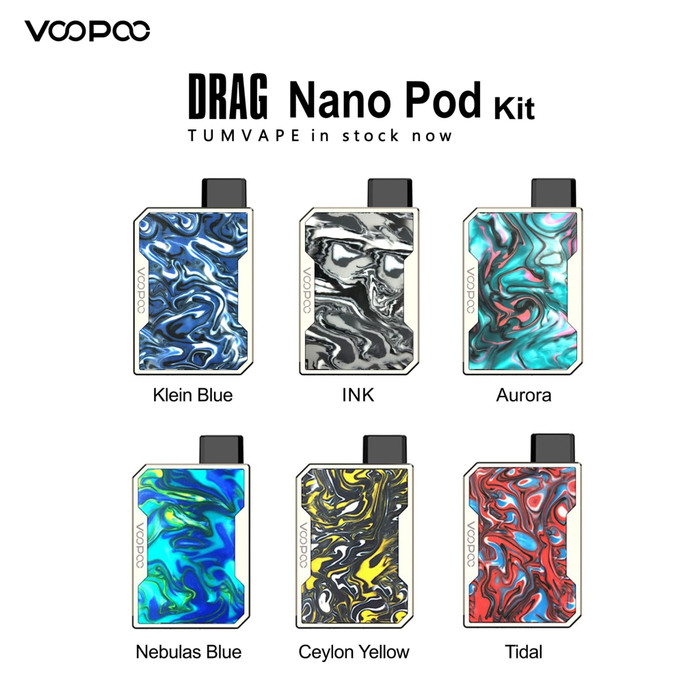 ROKOK ELEKTRIK DRAG NANO POD SYSTEM STARTER KIT AUTHENTIC BY VOOPOO ...
