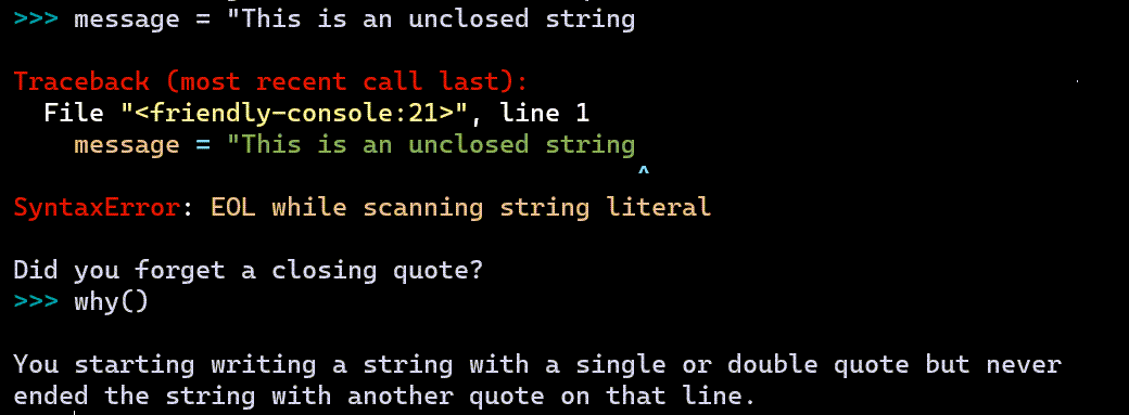 Only Python Friendly Traceback Testing With Real Python