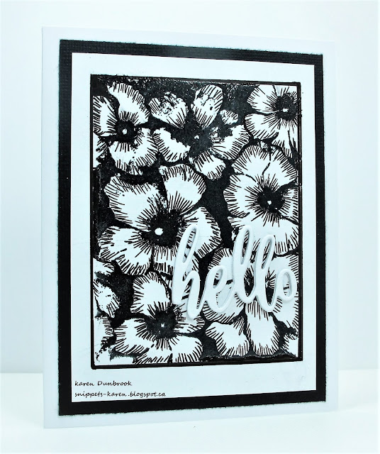 Snippets: Etched Flowers