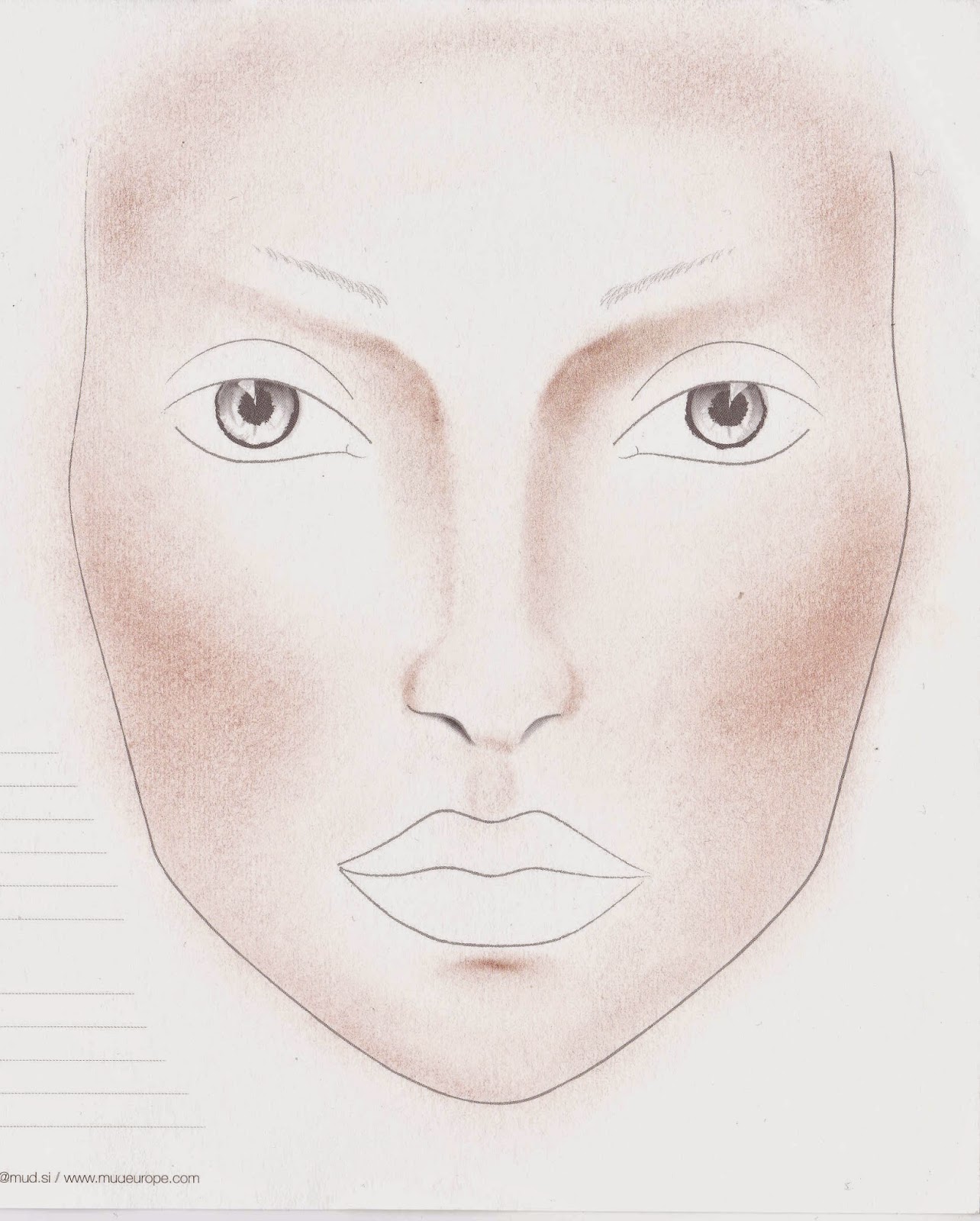 Brave New World: Face Chart practice- Creating Skin Effect