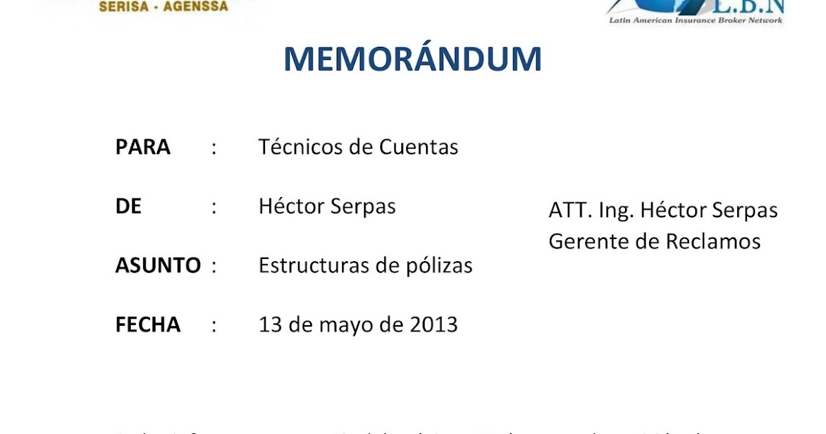 EL MEMORANDUM