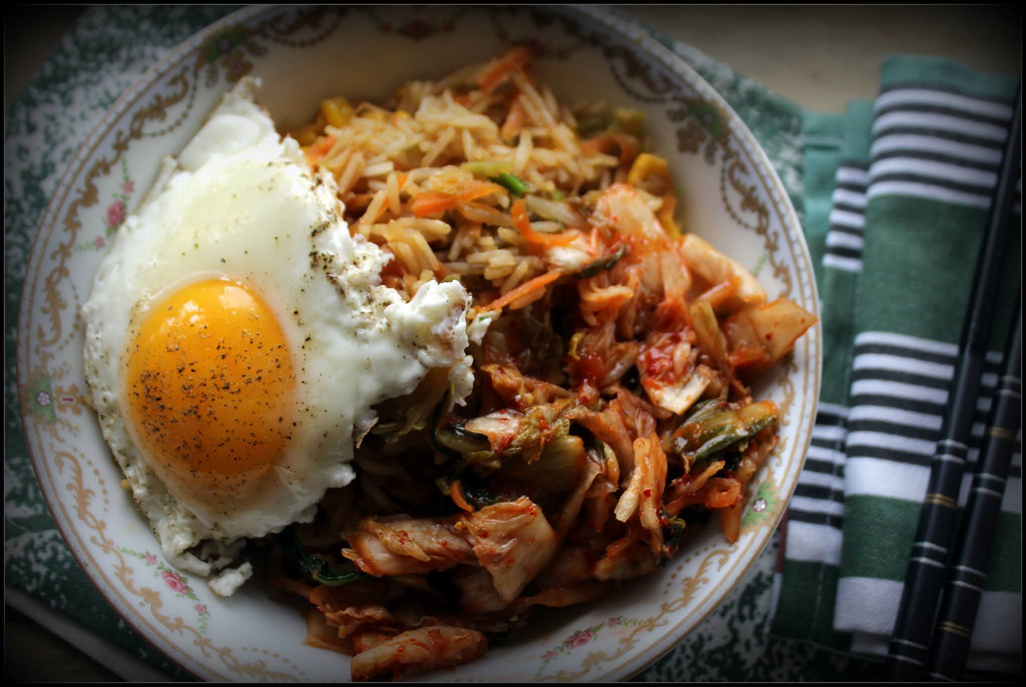 Keskonmangemaman?: Riz frit au kimchi