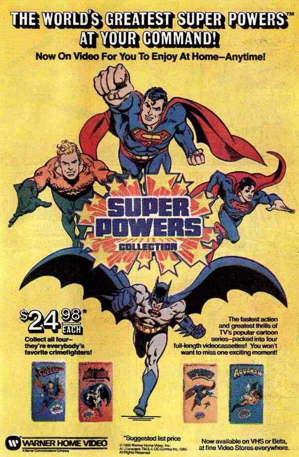 Metropolis Video Store: Super Powers Collection (Warner Home Video 1985 ...