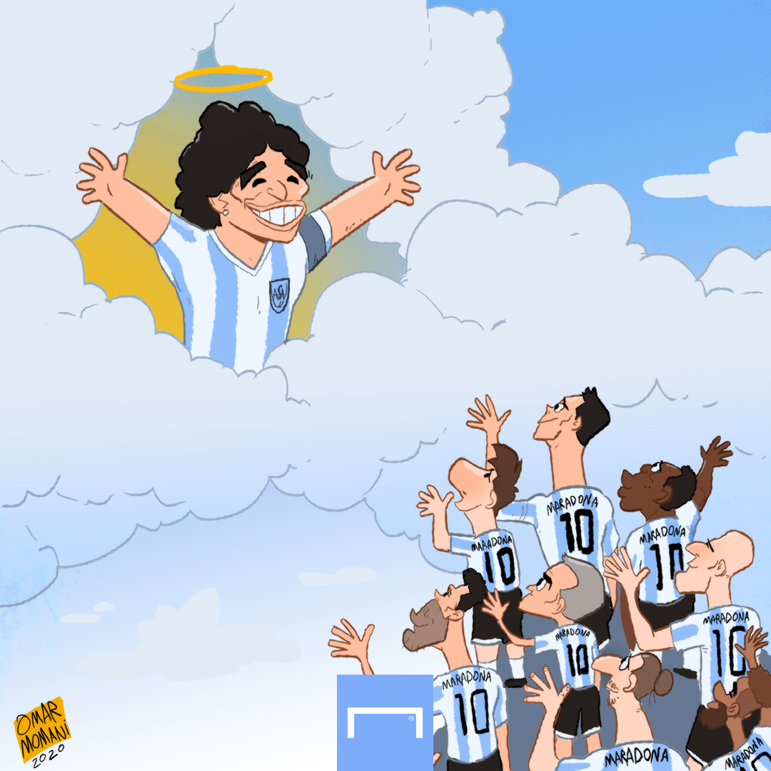 Omar Momani cartoons: The football world says goodbye to Diego Maradona