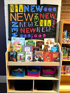New books display: