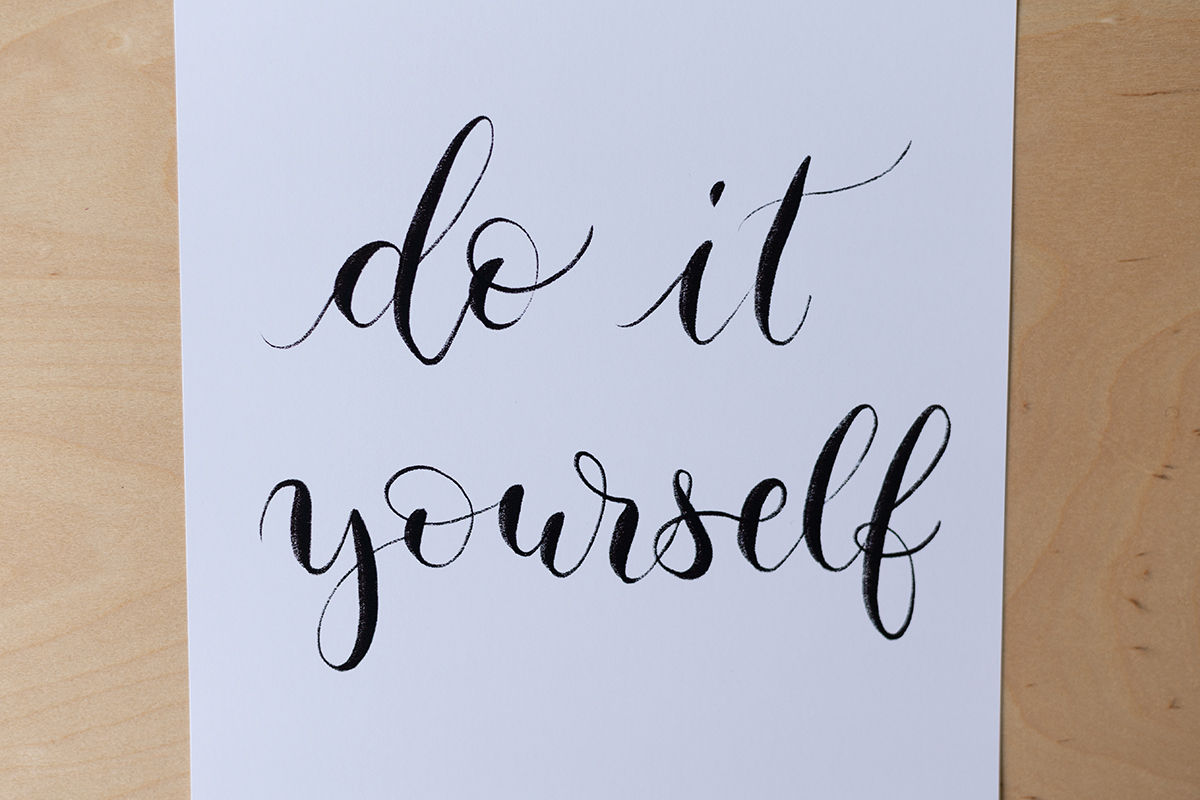 Do It Yourself Lettering ~ Thankyou Letter