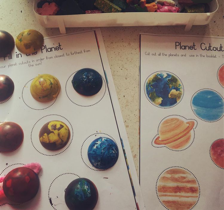 Crayon Planets!