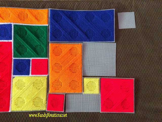 DIY Party Mom: Lego Table Runner Plastic Canvas Pattern