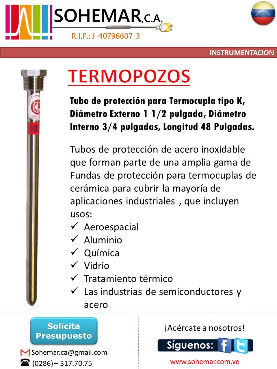 Termopozos en VENEZUELA: TERMOPOZOS