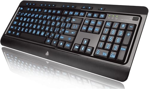 Review Azio Large Print Keyboard USB Computer Keyboard