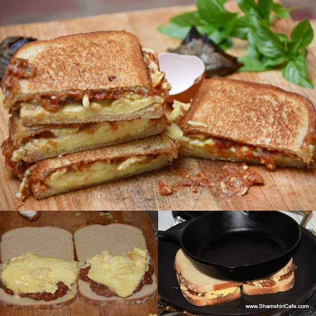 Mirza-Ghasmi inspired egg sandwich