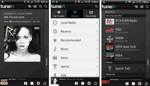 Android Games & Apps: TuneIn Radio Pro v7.2