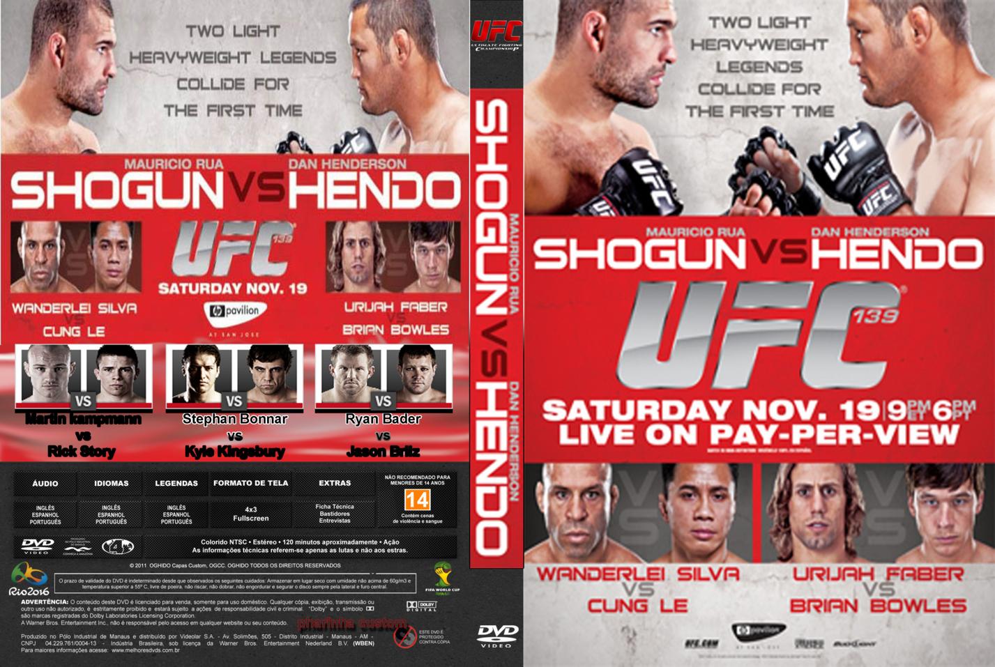 CAPA-UFC 139 SHOGUN VS HENDERSON | VIRTUAL MUNDO CAPAS