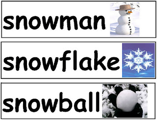 Storytime and More: Christmas/Winter word walls