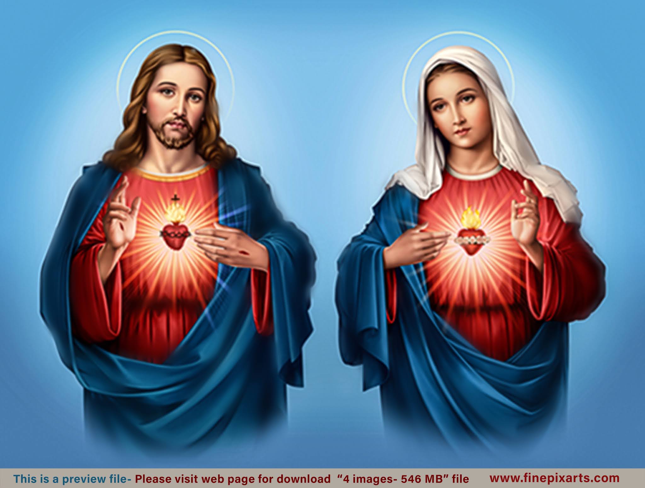 Sacred Heart of Jesus Christ & Immaculate Heart of Mary_Light Blue-136 MB Sacred Heart of Jesus Christ & Immaculate Heart of Mary_Light Blue-136 MB