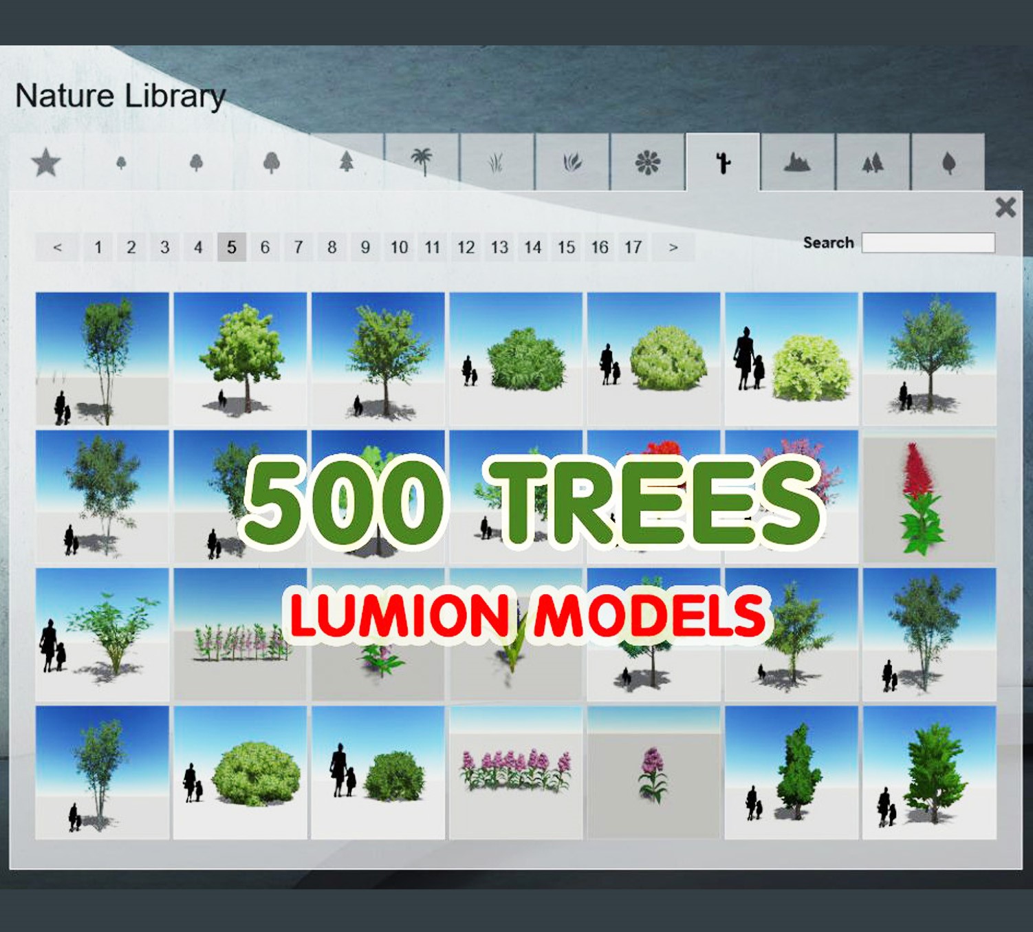3. Trees Collection Free Lumion Models