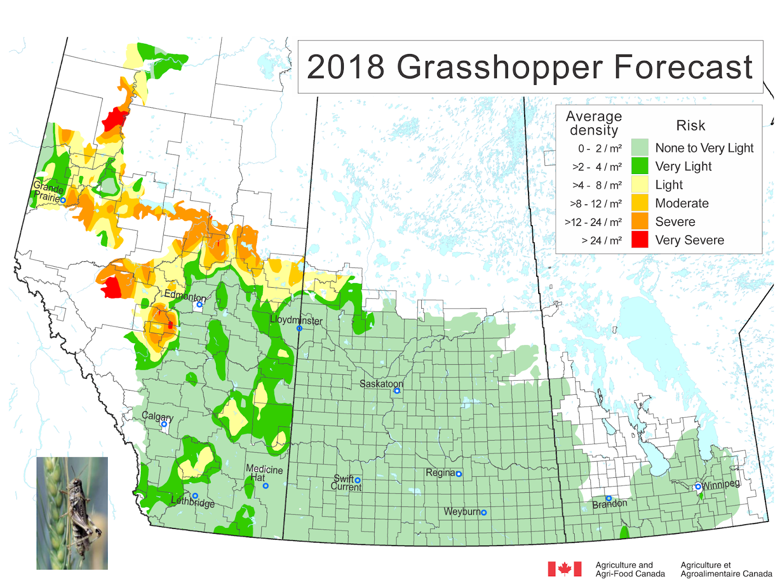 Prairie Pest Monitoring Network Blog: Predicted grasshopper development ...