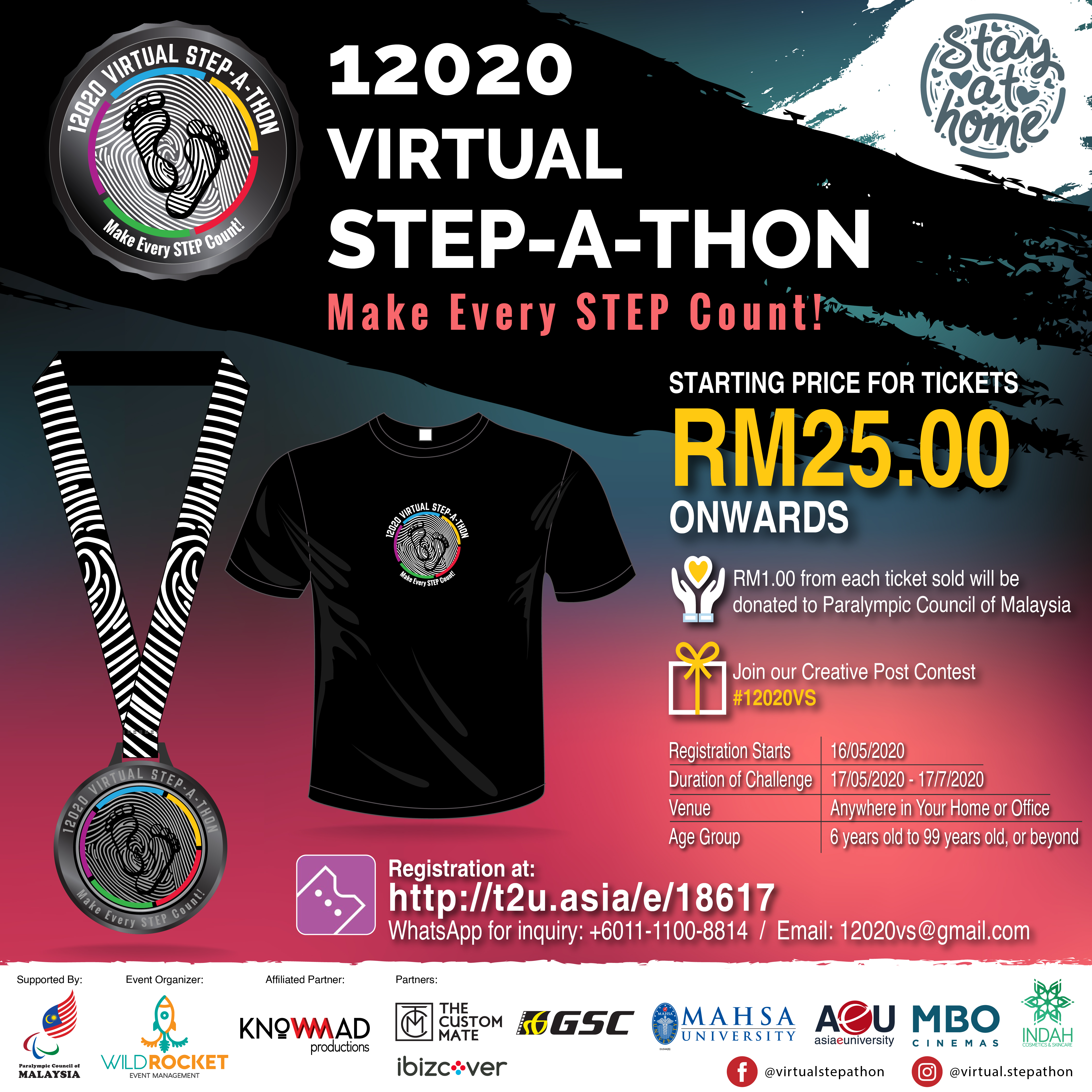 Help Raise Fund for Para-athletes with '12020 Virtual Stepathon Challenge'!