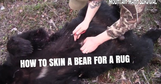 Mountain Mann Survival: How To Skin A Bear In The Field Video