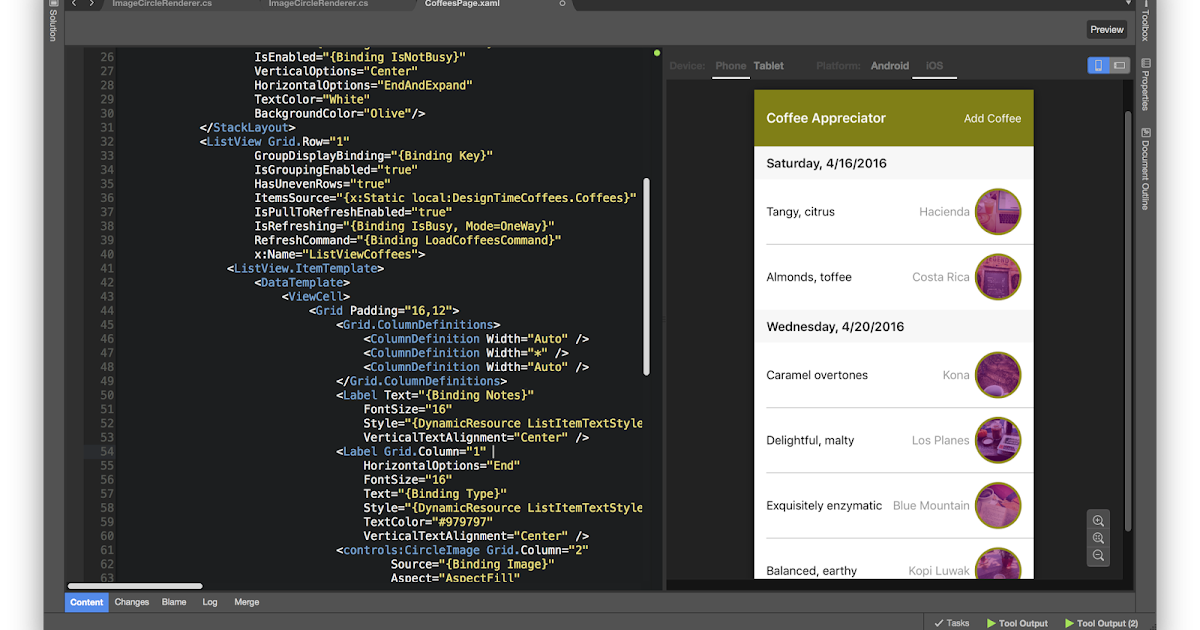 Xamarin Forms , Designer Tools