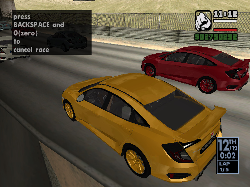 Race Mod for GTA San Andreas - Zaeem Gaming Zone