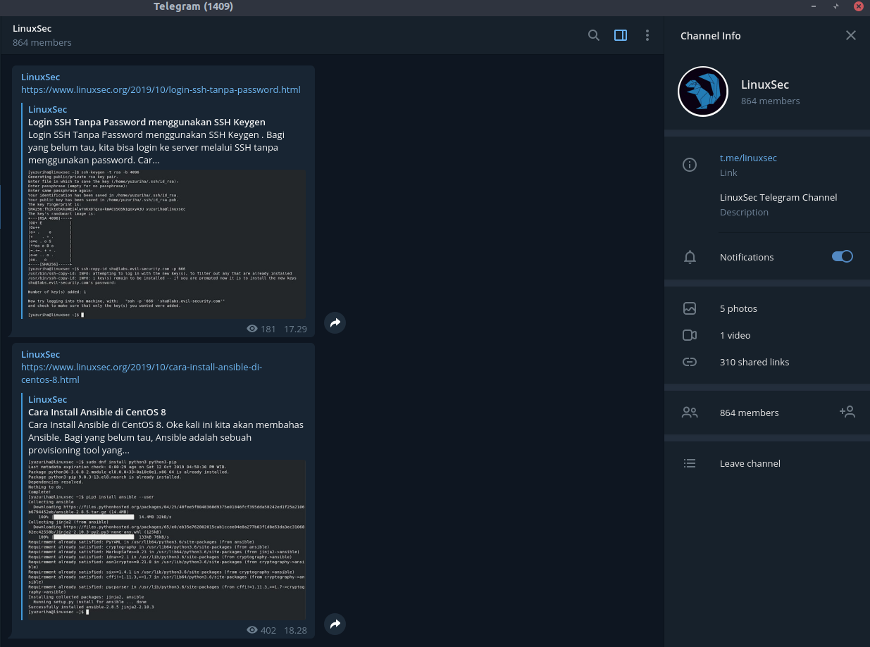 Cara Install Telegram di Ubuntu, Debian, dan Kali Linux - LinuxSec Cara Install Telegram di Ubuntu, Debian, dan Kali Linux - LinuxSec