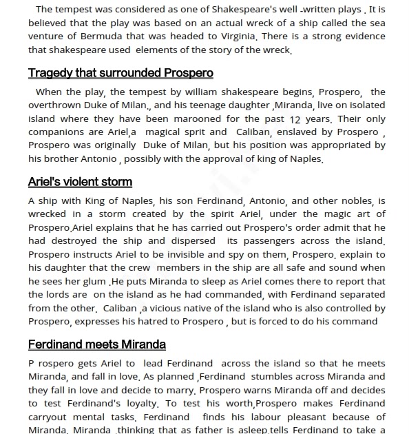 10th Standard English Unit 1 Supplementary Paragraph The Tempest 10th-standard-english-unit-1-supplementary-paragraph-the-tempest